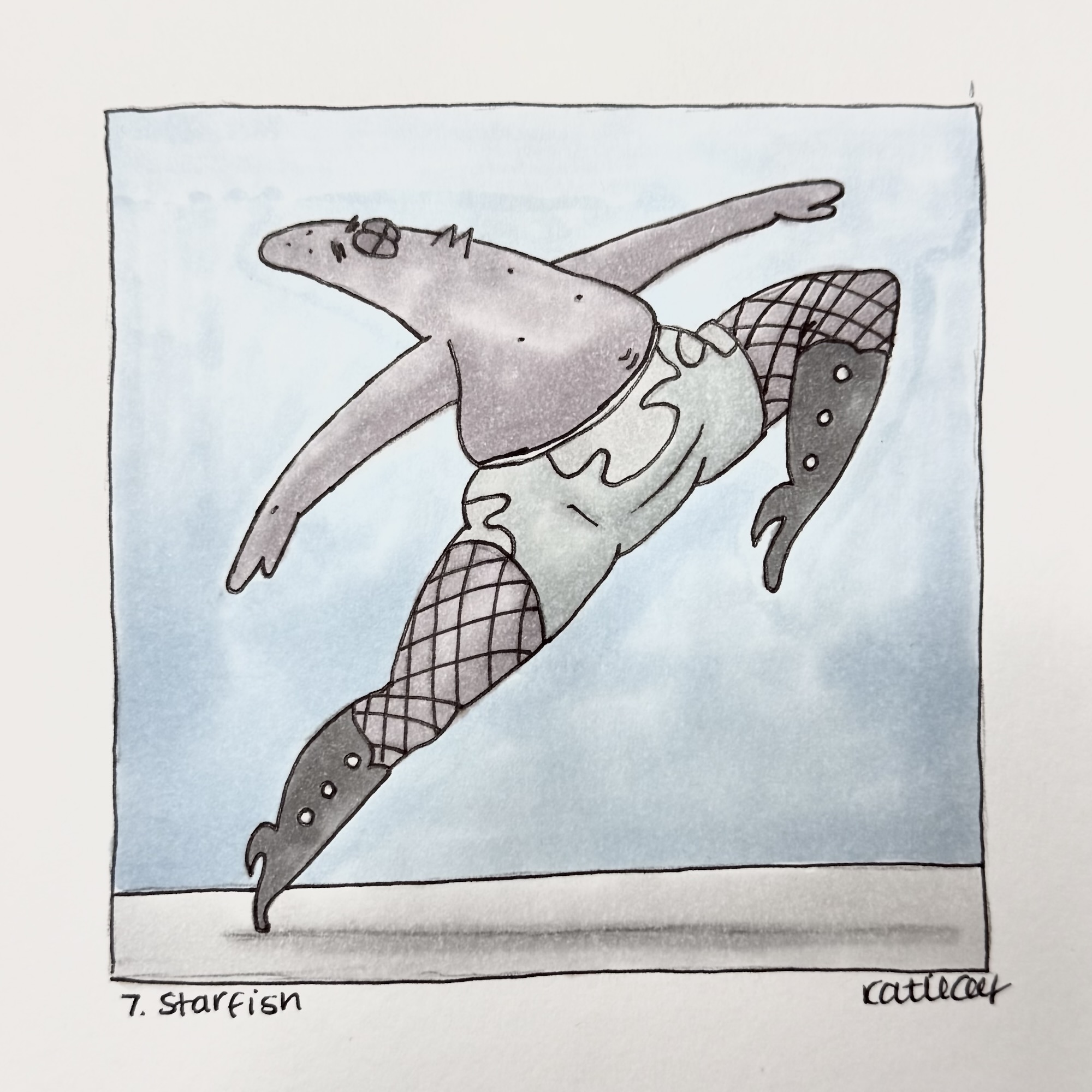 Inktober Day 6. Starfish – Maker of Things